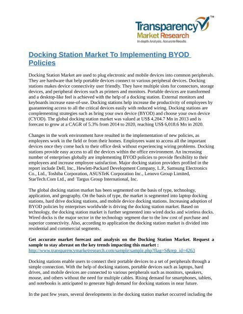 Docking Station Market