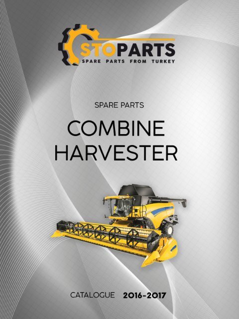 Parts for combine harvester - catalogue manufactured in Turkey