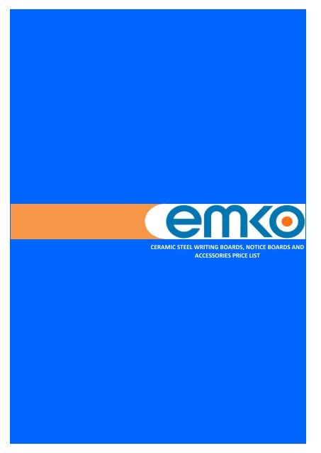 VISUAL COMMUNICATION - EMKO PRODUCTS