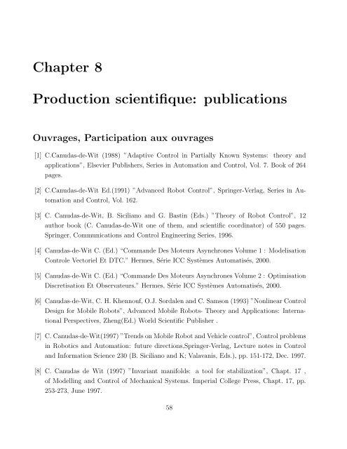 Chapter 8 Production scientifique: publications - GIPSA-lab