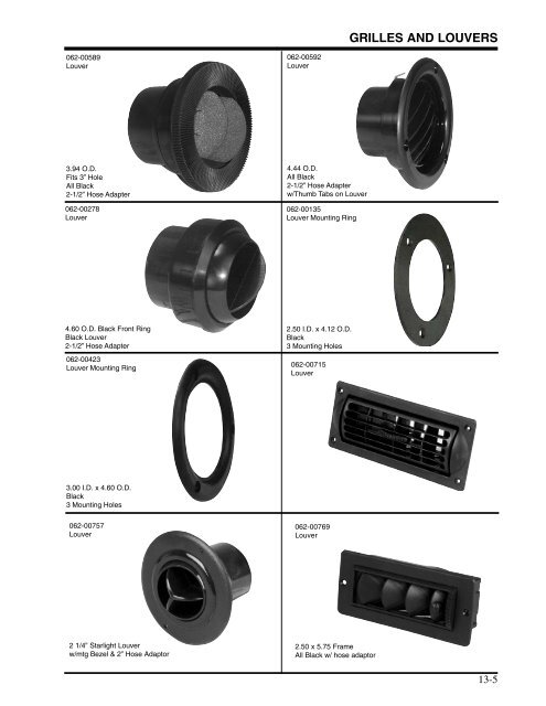 GRILLES AND LOUVERS 062-0