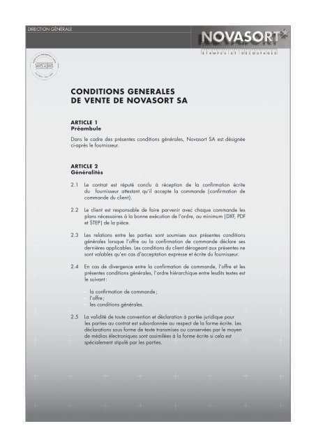 securicompte conditions generales