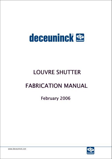 LOUVRE SHUTTER - Deceuninck