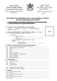 Morocco application form