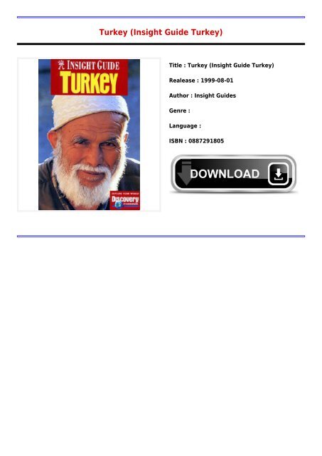 Best E-Book Turkey Insight Guide Turkey Free Collection