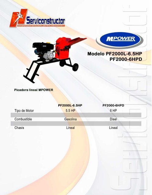 PF2000-6.5HP pf2000-6PHD-MPOWER