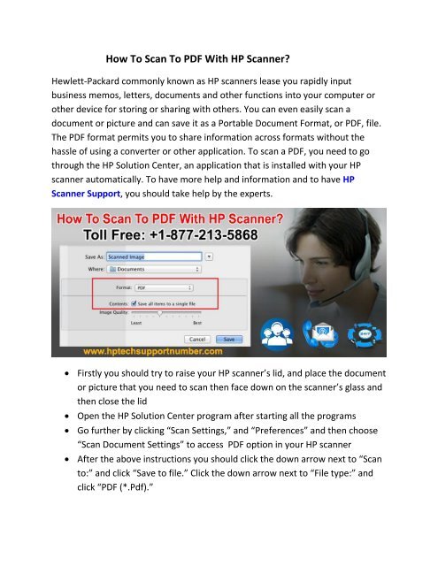 How To Scan To PDF With HP Scanner