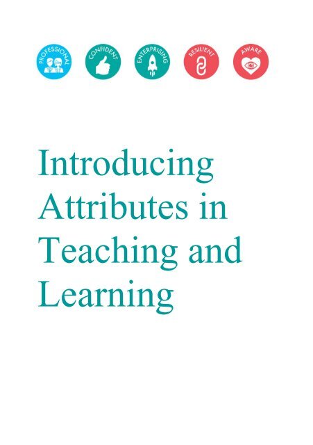 Attributes in teaching and learning