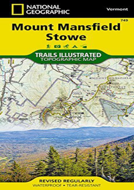 Mount Mansfield, Stowe (National Geographic Trails Illustrated Map)