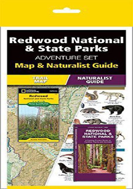 Redwood National State Parks Adventure Set: Trail Map Wildlife Guide