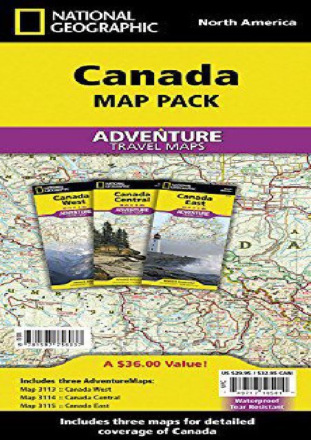 Canada [Map Pack Bundle] (National Geographic Adventure Map)