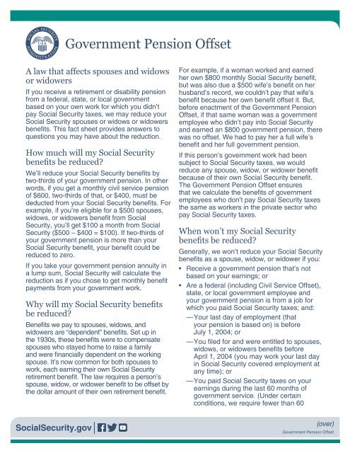 Government Pension Offset