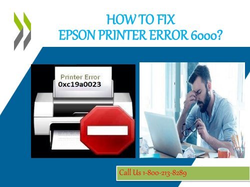 How to Fix Epson Printer Error 6000