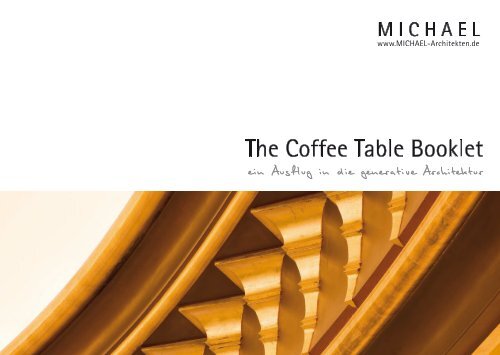 Coffee Table Booklet - Michael Architekten