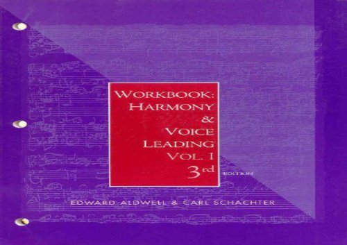 Harmony and Voice Leading: Workbook: 1