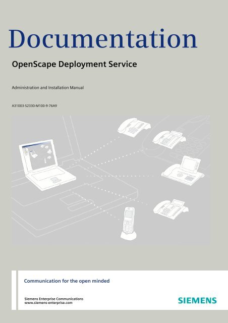 Documentation OpenScape Deployment Service - Siemens ...