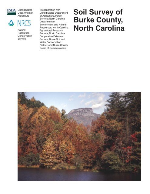 Soil Survey of Burke County, North Carolina - Soil Data Mart
