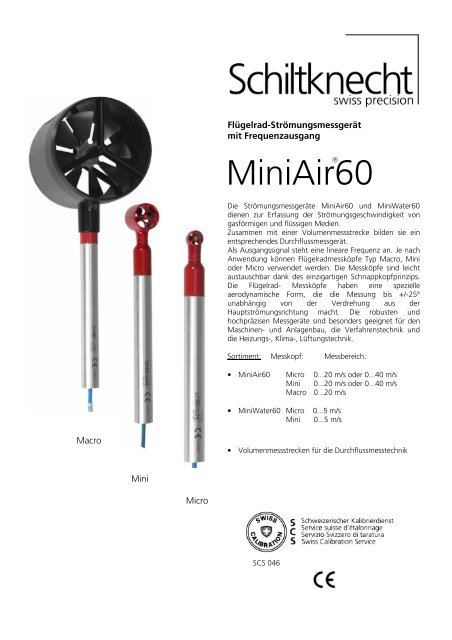 MiniAir60 - Schiltknecht Messtechnik AG