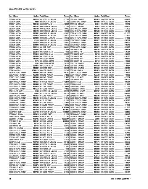 SeAL INTerChANGe GuIde Pa