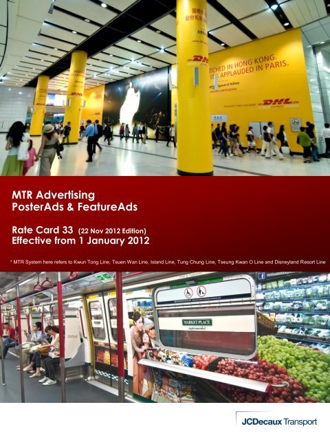 MTR Advertising PosterAds & FeatureAds - JCDecaux Group