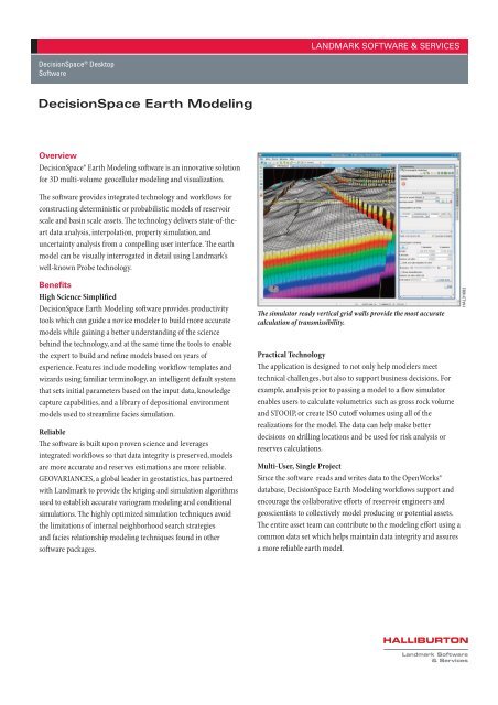 DecisionSpace Earth Modeling - Halliburton
