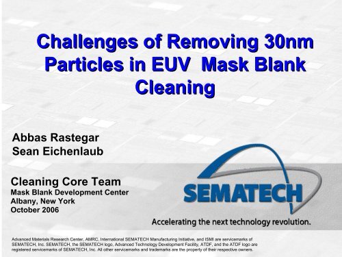 This is the title - Sematech