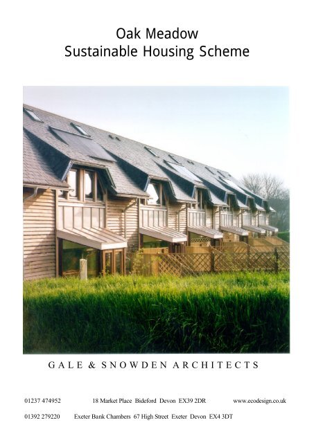 Oak Meadow Sustainable Housing Scheme - Solo Timber Frame ...