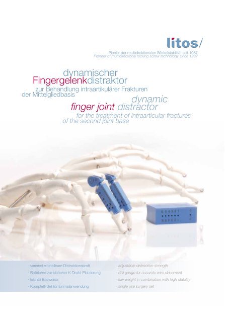 dynamic finger joint distractor - litos