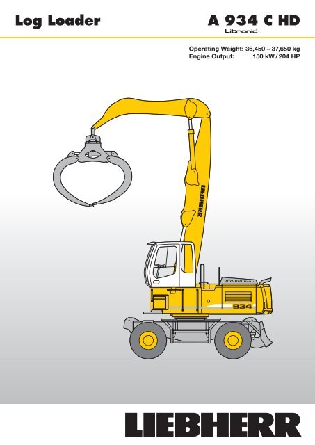 Log Loader A 934 C HD - Liebherr