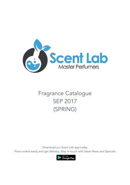 SCENT LAB CATALOGUE_SPRING17