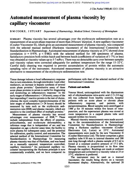 capillary viscometer