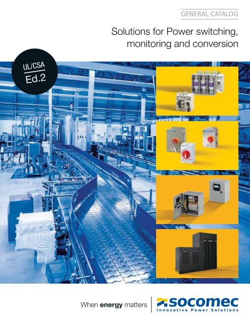 Socomec UL General Catalog