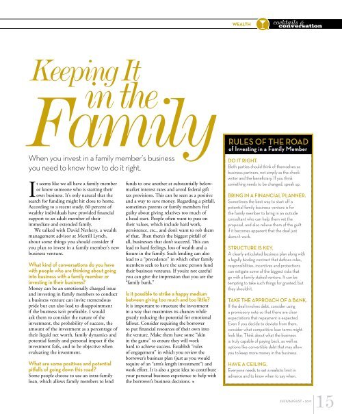 Keeping it in the Family