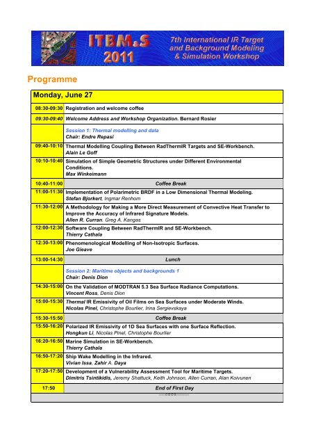 Programme - itbms
