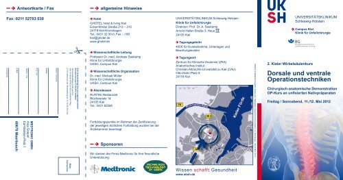 Dorsale und ventrale Operationstechniken - UKSH ...