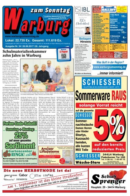 Warburg Zum Sonntag