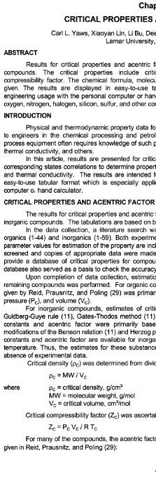 Chemical Properties Handbook - Carl L Yaws (McGraw-Hill, 1999)