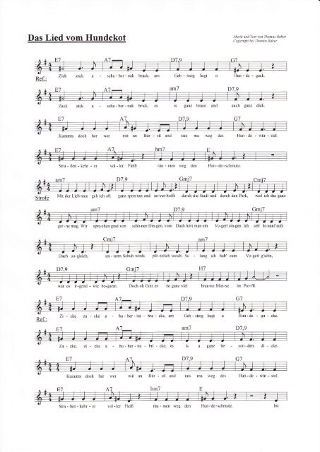 Das Lied vom Hundekot - Thomas Raber