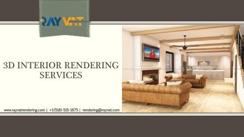 3D Interior Rendering Services 3D Interior Design Services