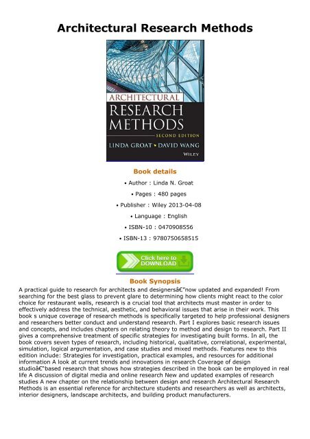 Architectural-Research-Methods