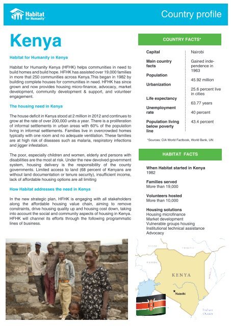 Country profile Kenya