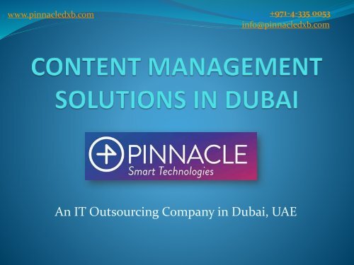 Content Management System Dubai (Pinnacle)