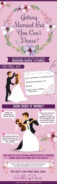 Getting married soon but you can't dance