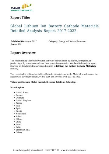 Lithium-Ion-Battery-Report Magazines