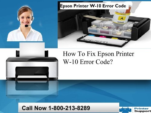 How To Fix Epson Printer W-10 Error Code
