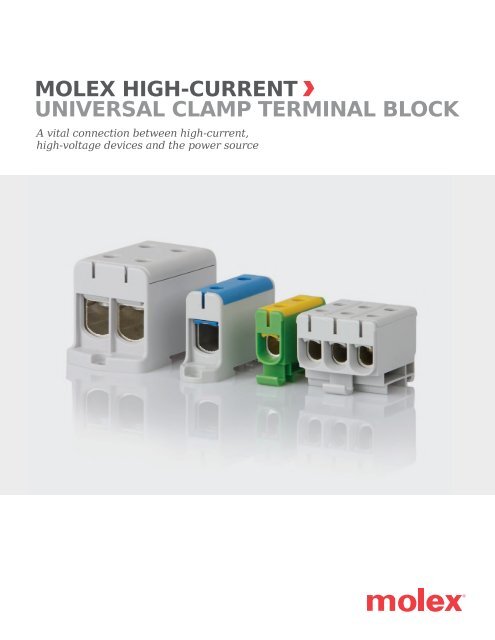 Molex UNIVERSAL CLAMP TERMINAL BLOCK