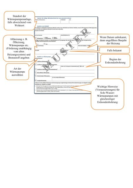 Standort der Wärmepumpen