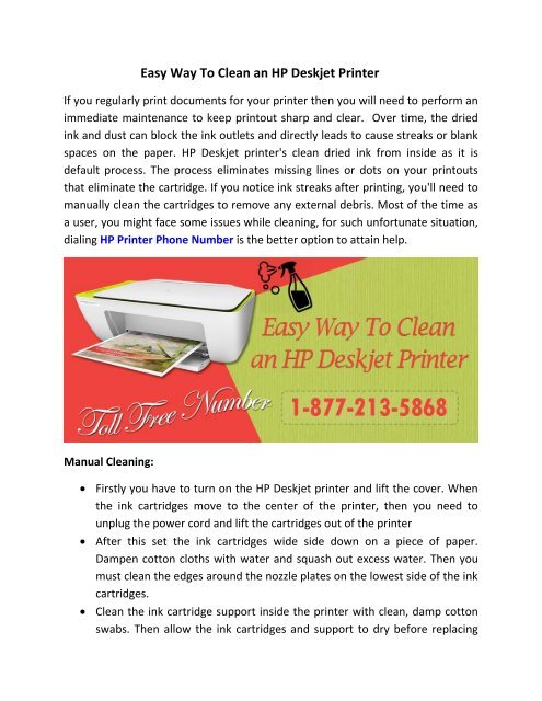 Easy Way To Clean an HP Deskjet Printer