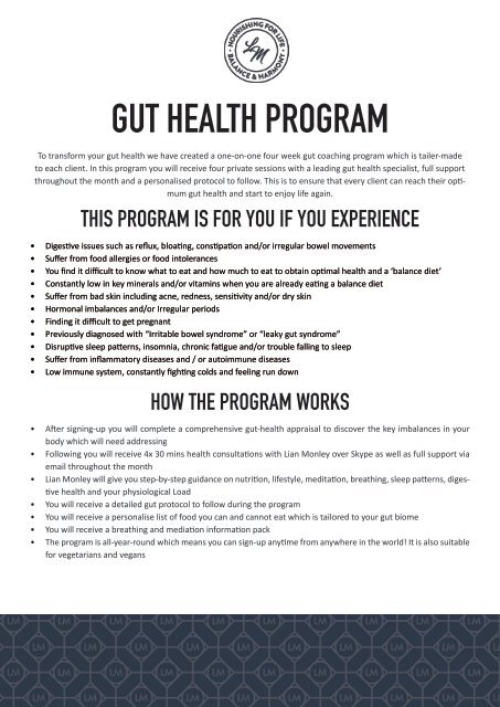 Gut Health Program