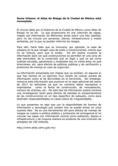 Atlas De Riesgo Cdmx Sumaurbana